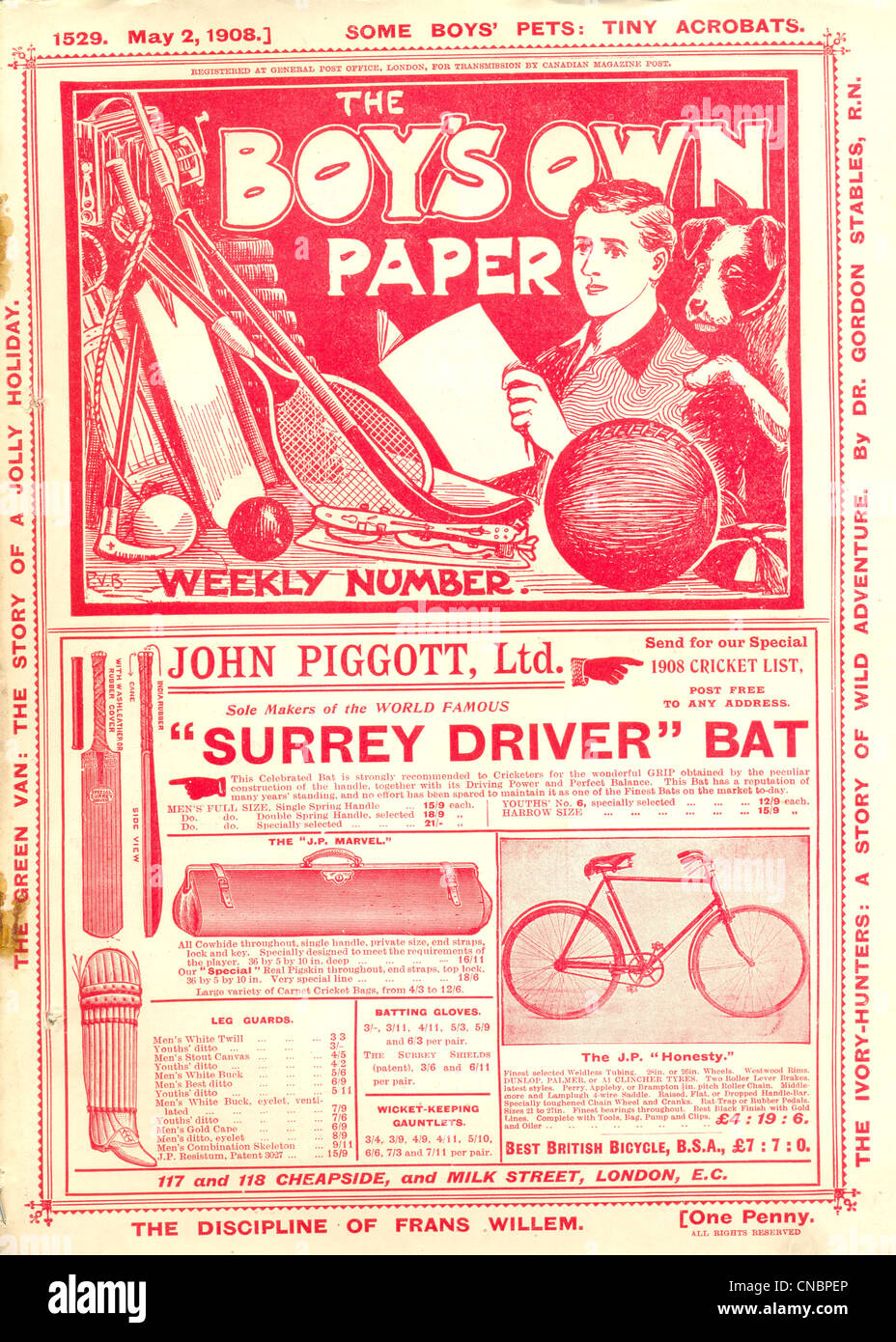Cover for The Boy's Own Paper Stock Photo - Alamy