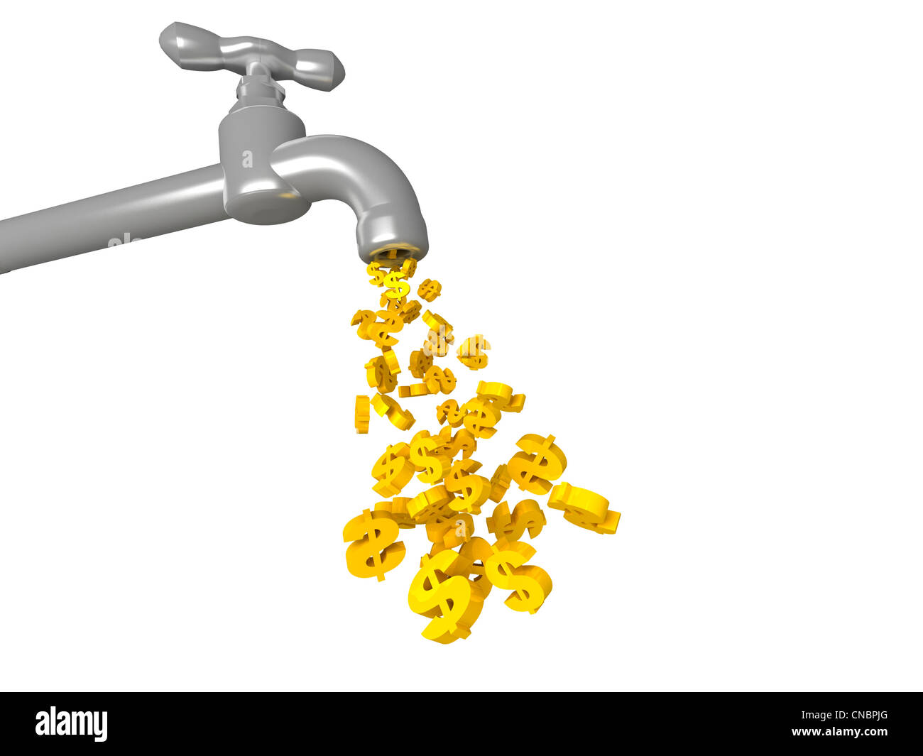 Coins falling from tap hi-res stock photography and images - Alamy