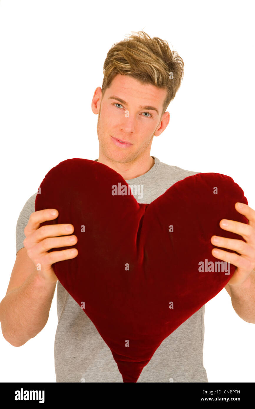 Man with a heart hi-res stock photography and images - Alamy