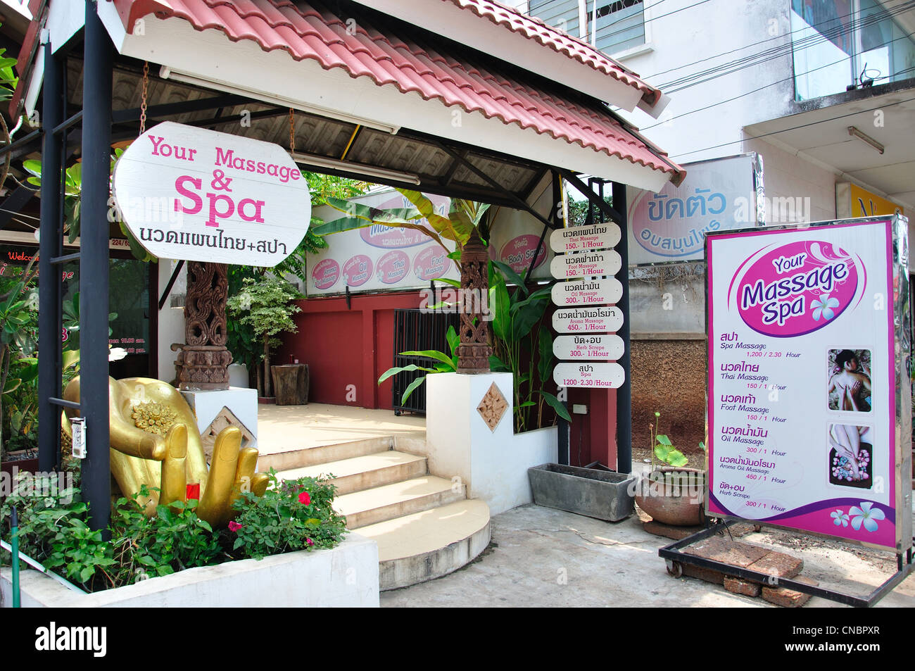 Thai massage parlour hi-res stock photography and images - Alamy