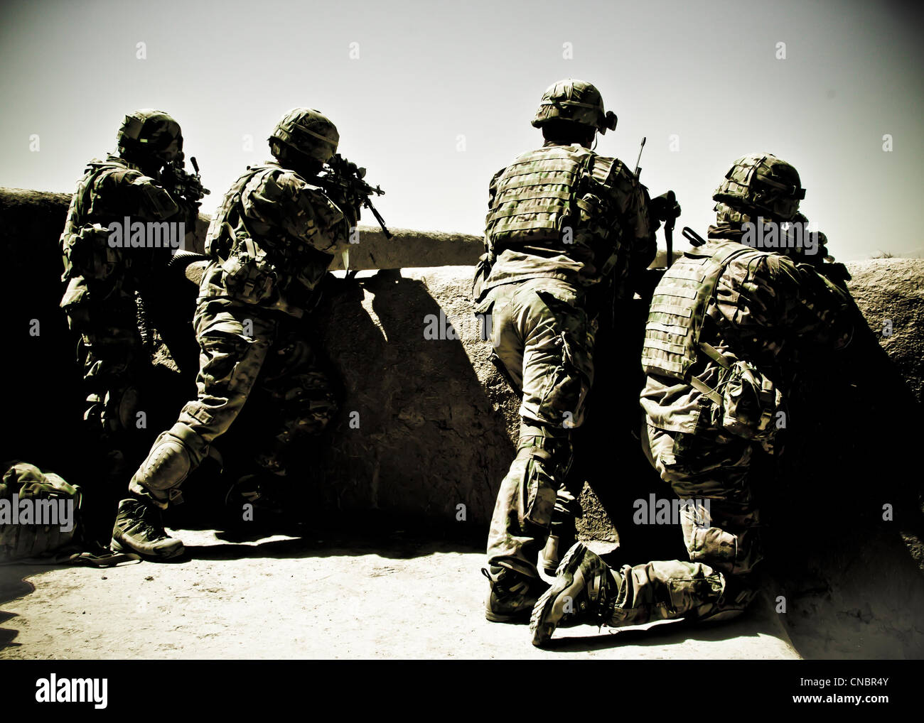 172nd infantry brigade and their afghan national hi-res stock ...