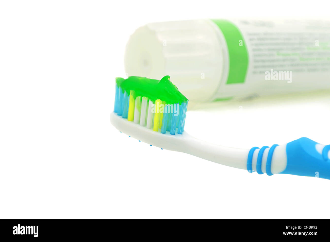 Dental care Toothbrush and toothpaste tube Stock Photo - Alamy