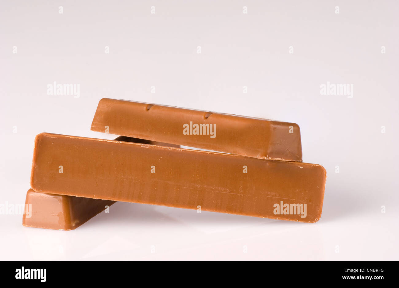 Arrangement of three chocolate bars Stock Photo - Alamy