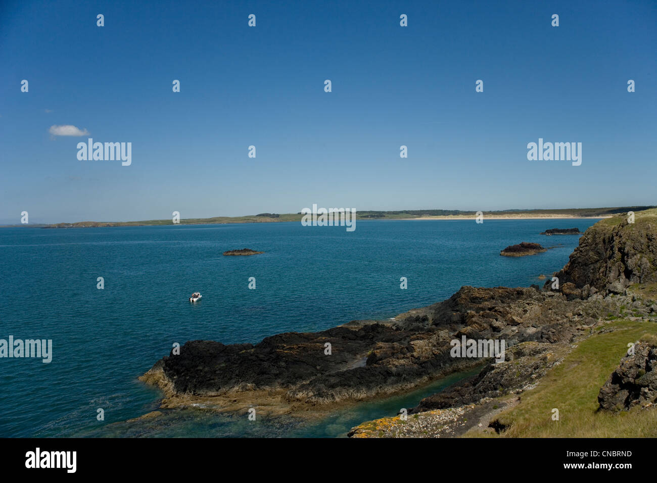 Malltraeth Bay from Llanddwyn island, Anglesey Stock Photo - Alamy