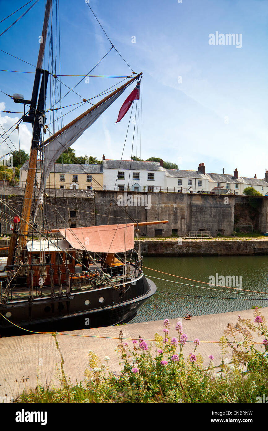 Two tall ships 'Kaskelot' and 'Phoenix' berthed in the harbour at ...