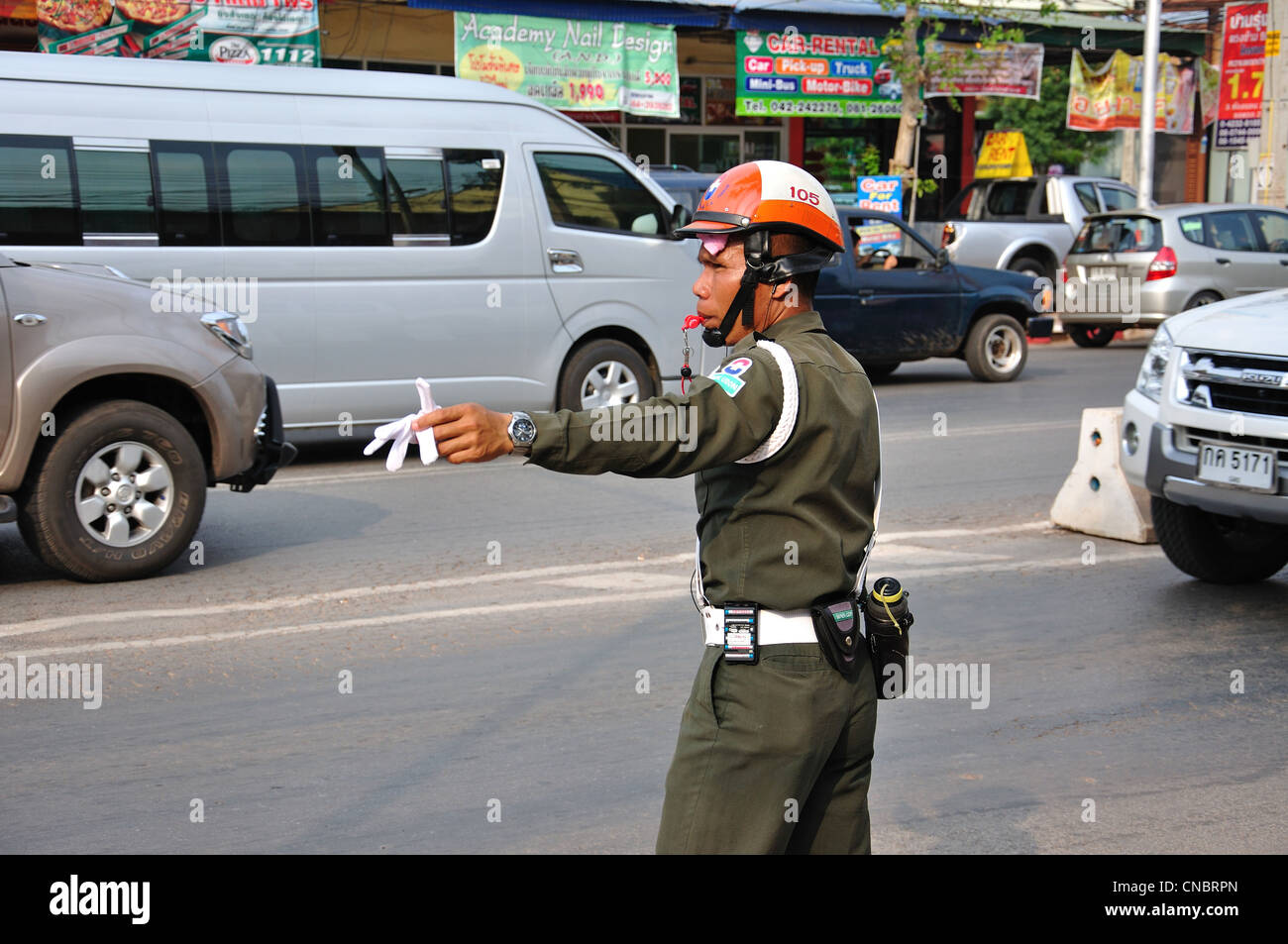 Policeman directing traffic hi-res stock photography and images - Alamy