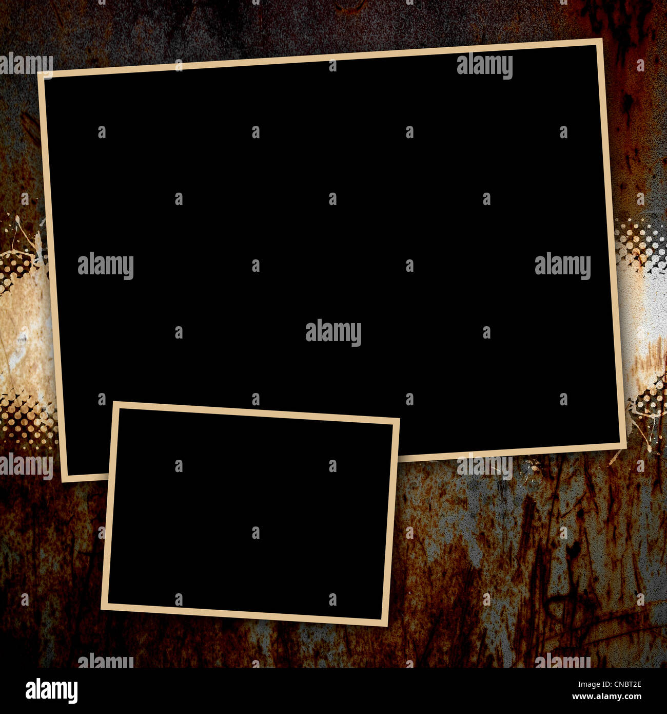 Funky paint splatter background page layout with copyspace for your ...