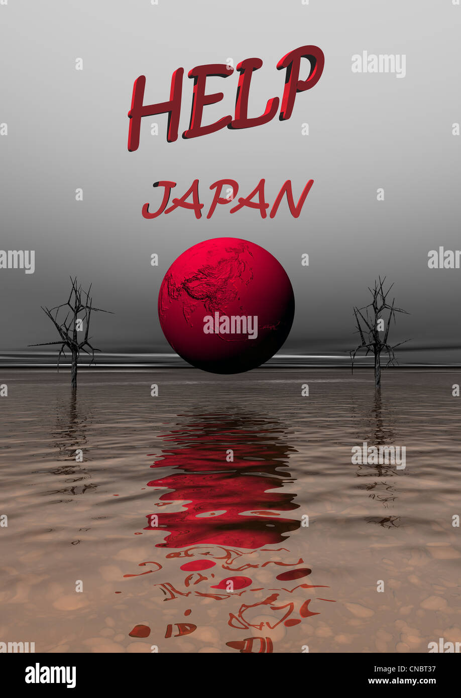 Japan relief map hi-res stock photography and images - Alamy