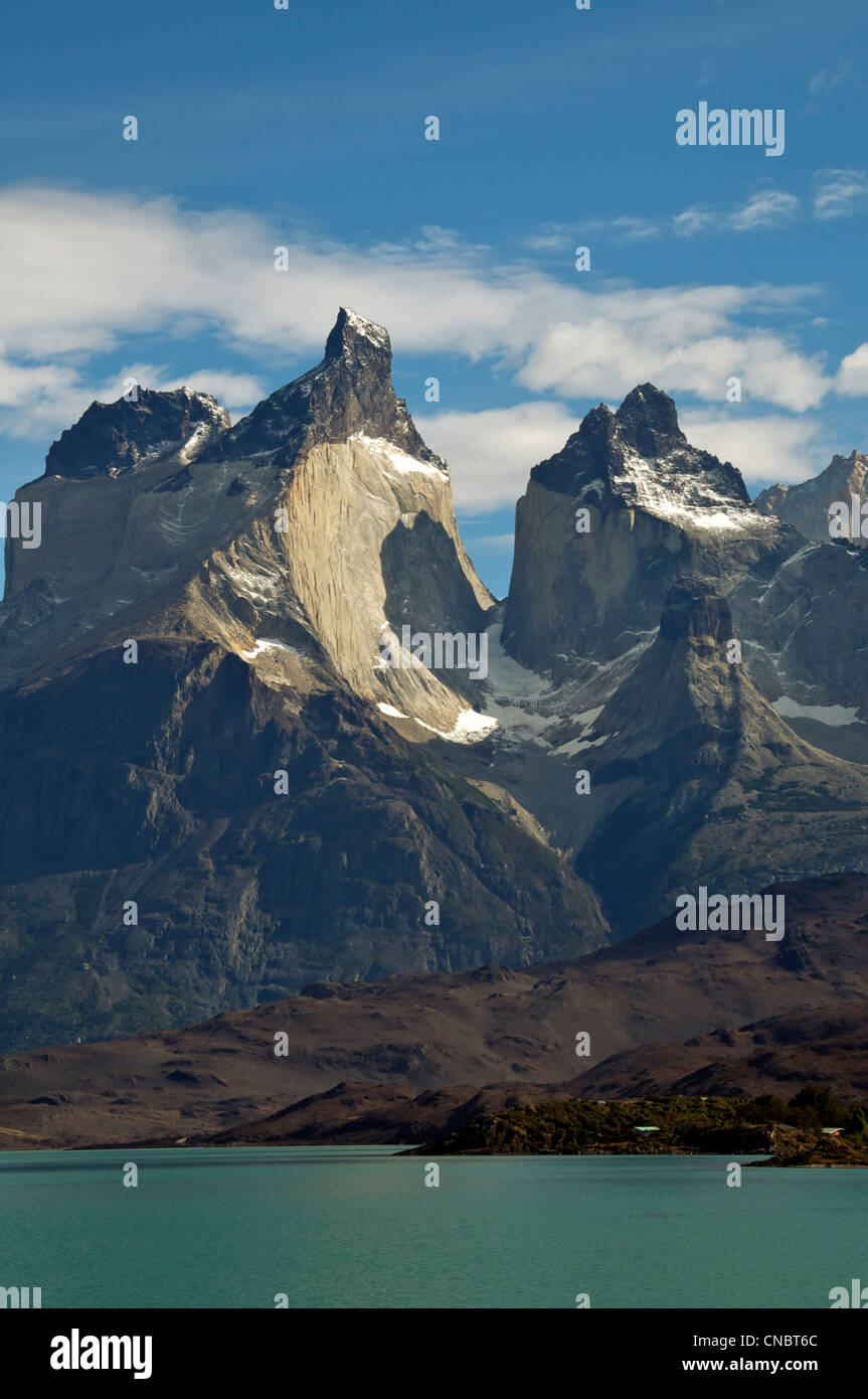 Lago Pehoe with Cuernos del Paine Torres del Paine National Park ...