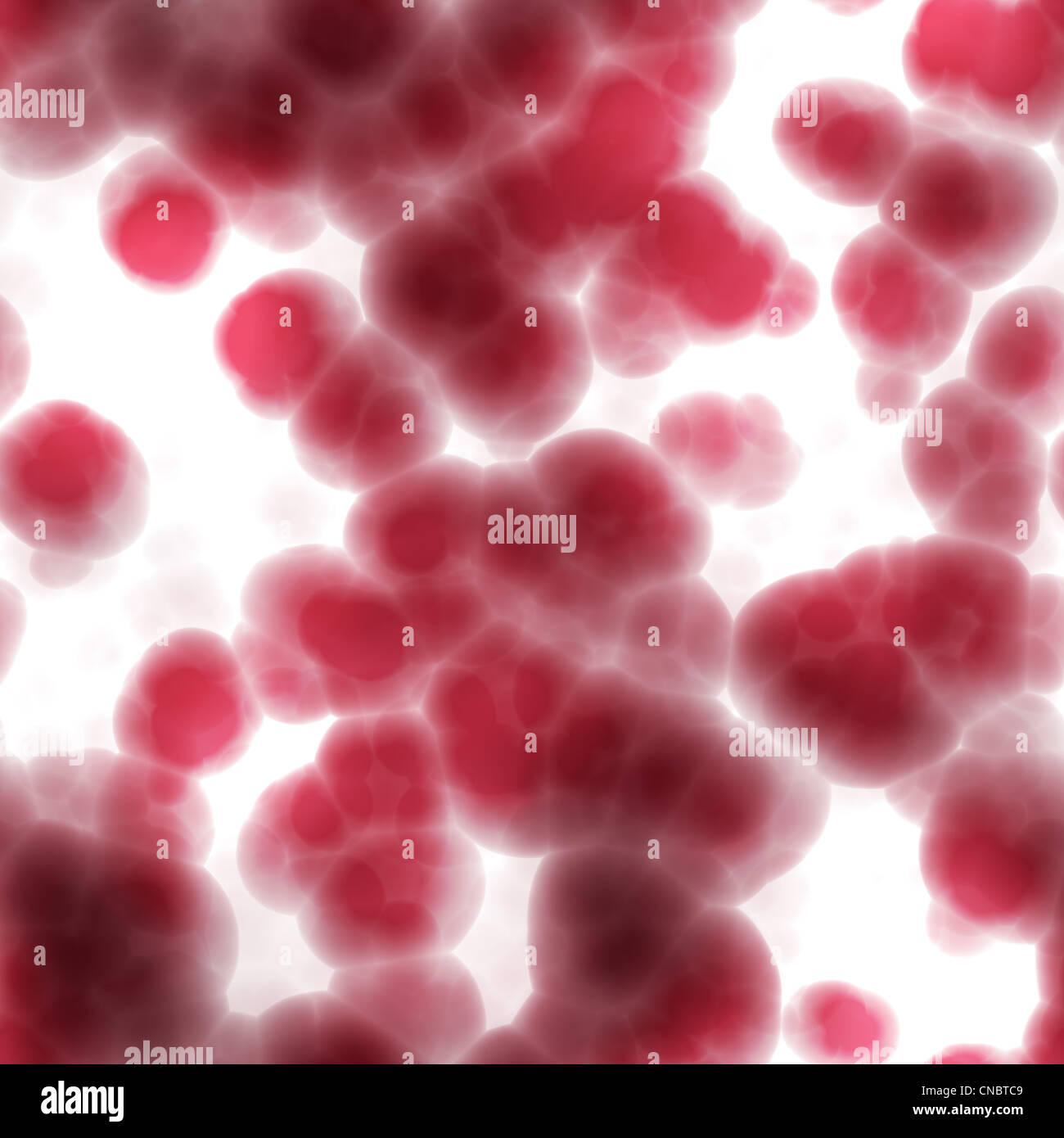A 3d render of some blood cells or plasma isolated over white Stock ...