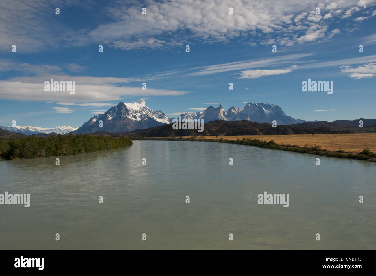 Rio Grey Torres del Paine National Park Patagonia Chile Stock Photo - Alamy