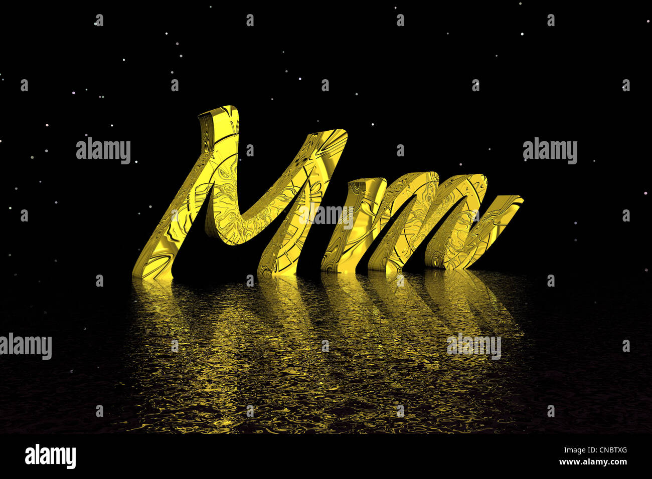 letter m yellow Stock Photo - Alamy