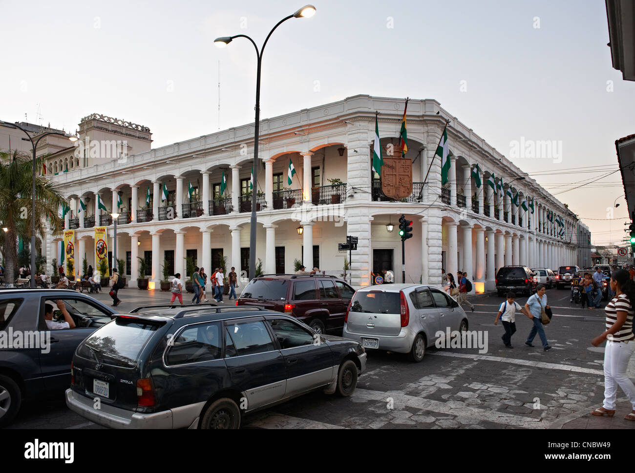 government building at Plaza 24 de Septiembre, Santa Cruz, Bolivia ...