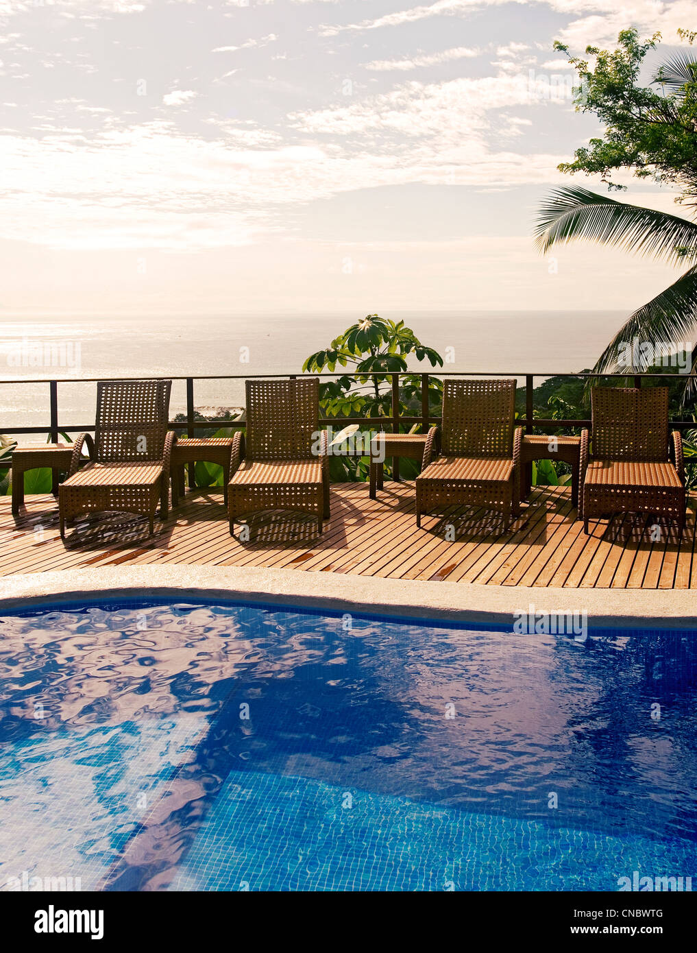 The swimming pool at lapa rios ecolodge Stock Photo - Alamy