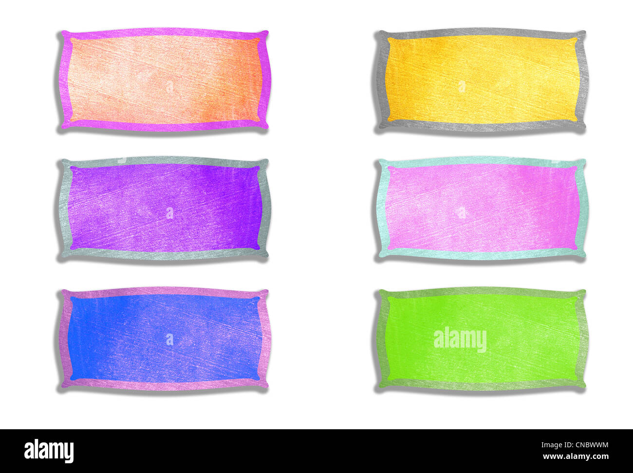 colorful empty tag on white background, of old background Stock Photo ...