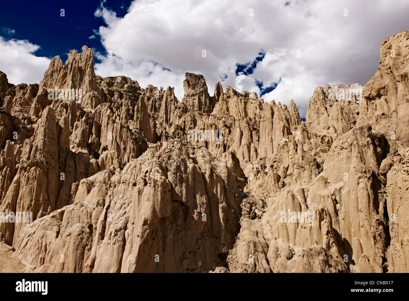 Moon valley, erosion landscape near La Paz, Bolivia, South America ...