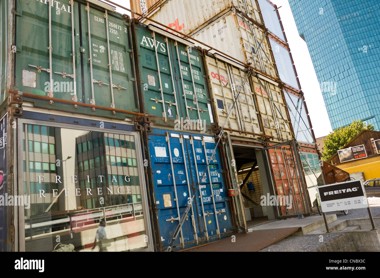 The freitag tower in zurich hi-res stock photography and images - Alamy