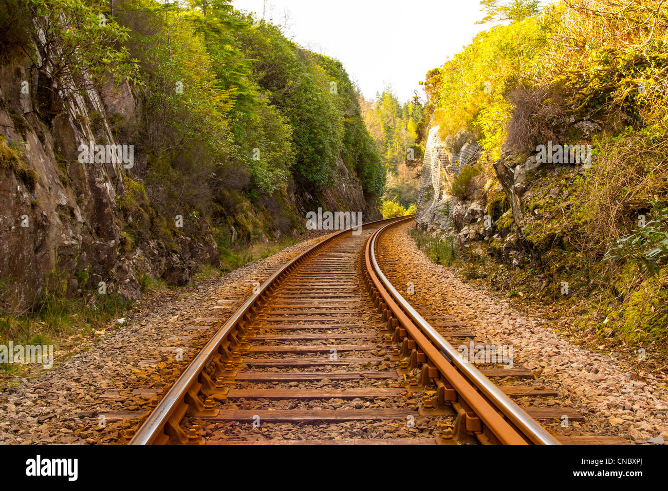 Rail railway tracks hi-res stock photography and images - Alamy
