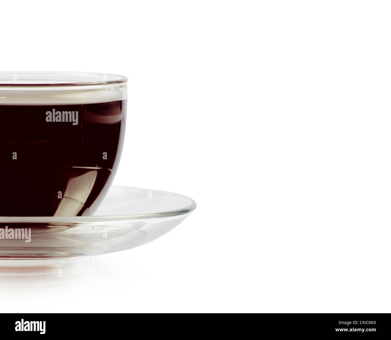 Espresso on white background Stock Photo - Alamy