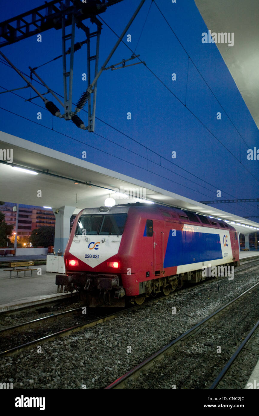 Greek station locomotive hi-res stock photography and images - Alamy