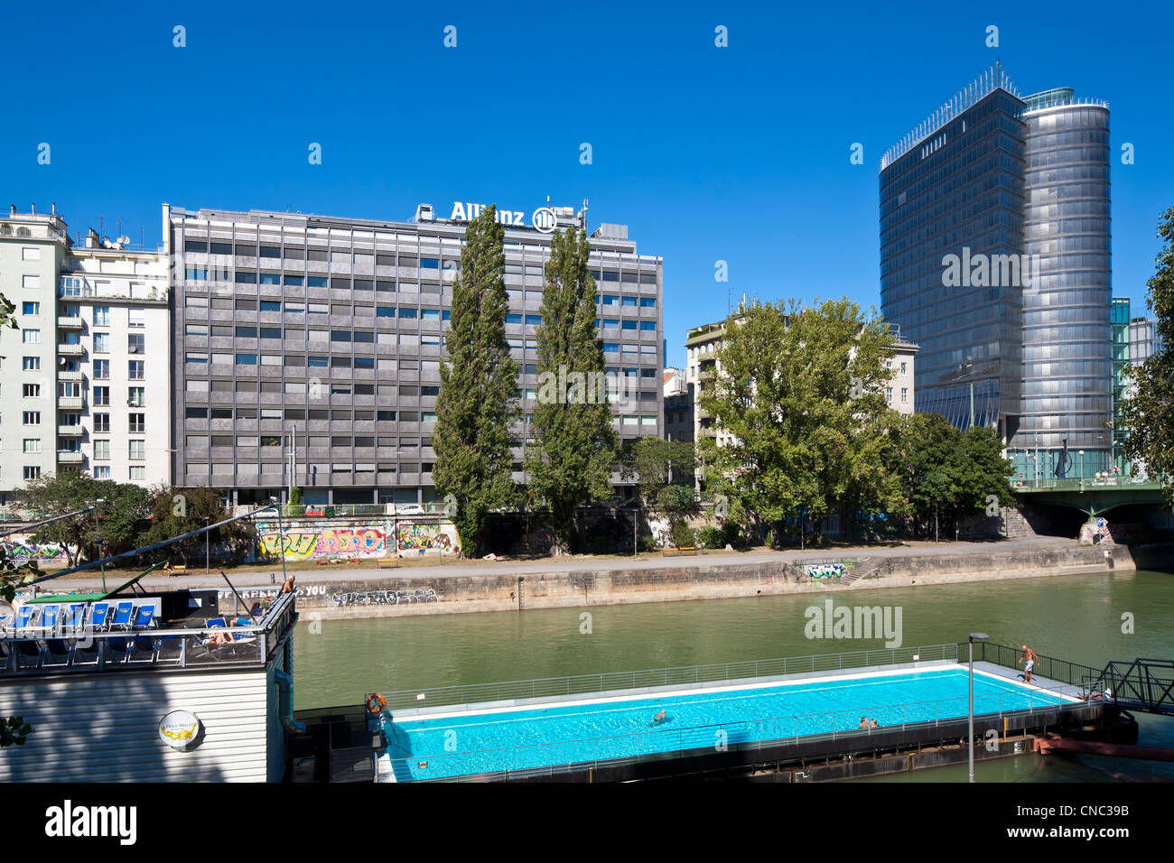 Badeschiff vienna hi-res stock photography and images - Alamy