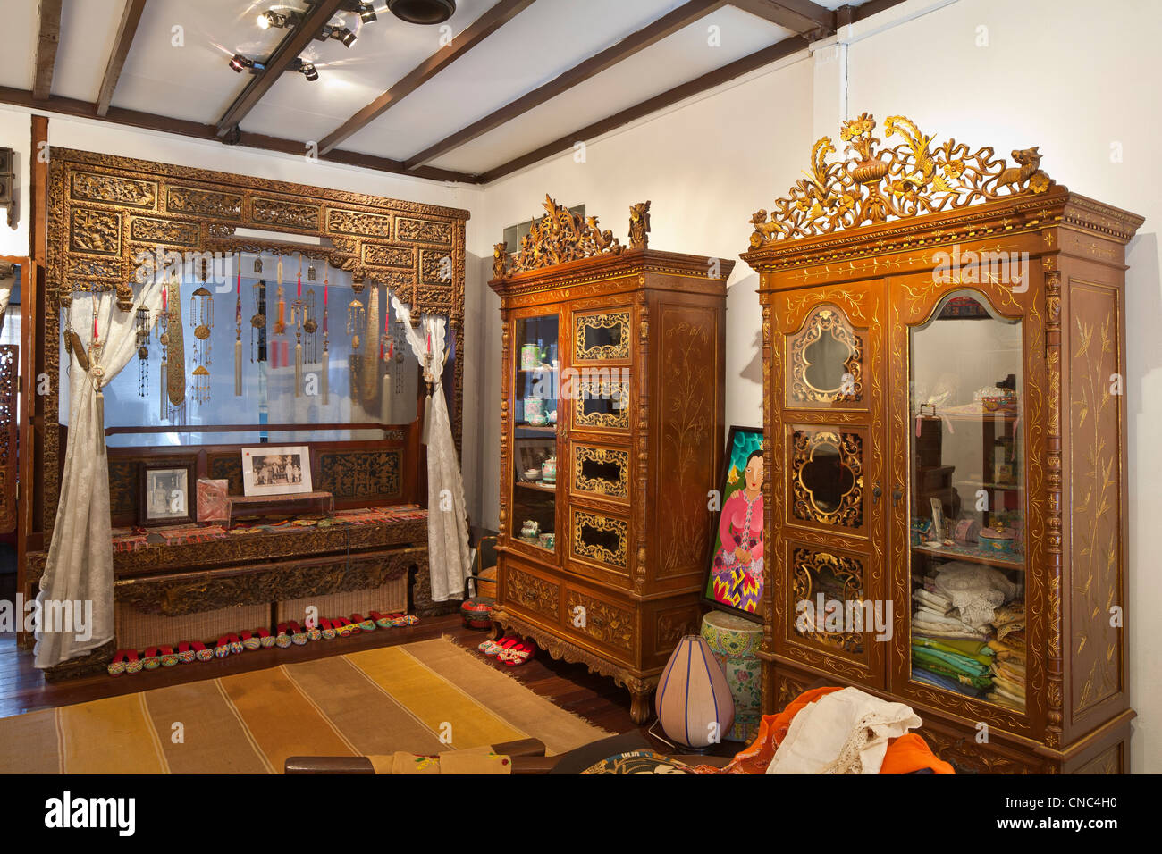 Singapore, The Intan, a Peranakan house showing the culture of the ...