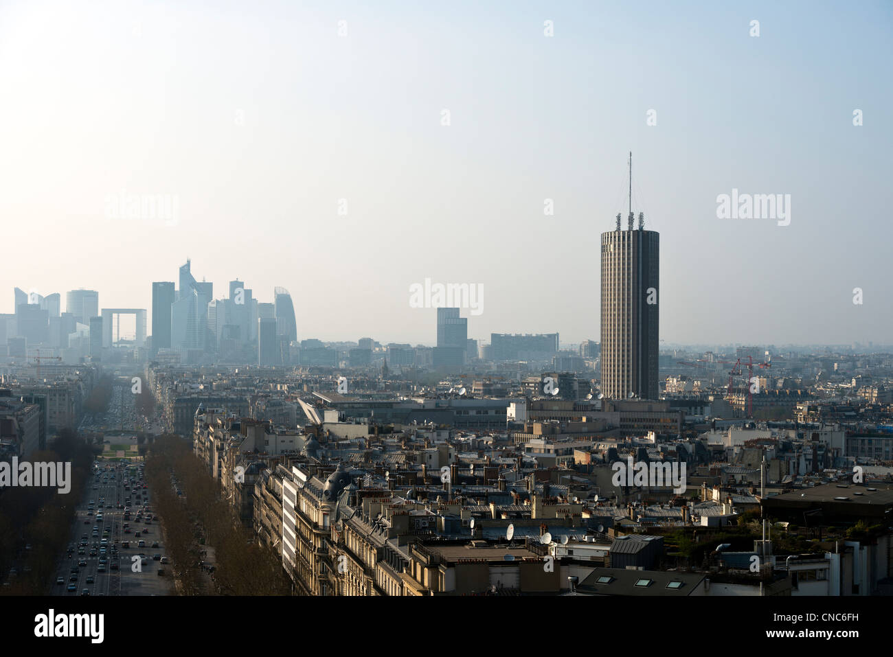aerial view paris Stock Photo - Alamy