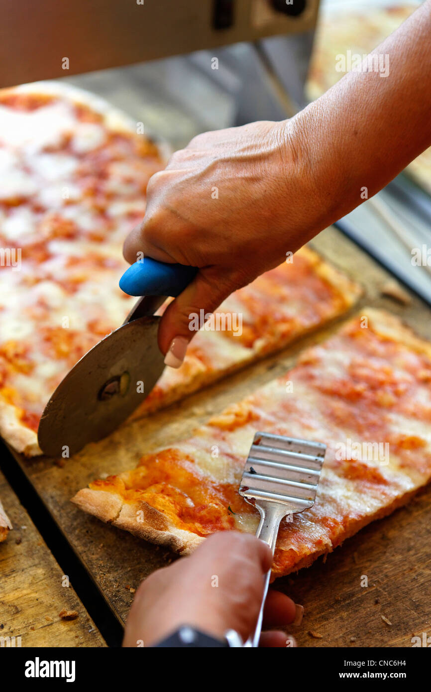 Pizza slice cut hi-res stock photography and images - Alamy