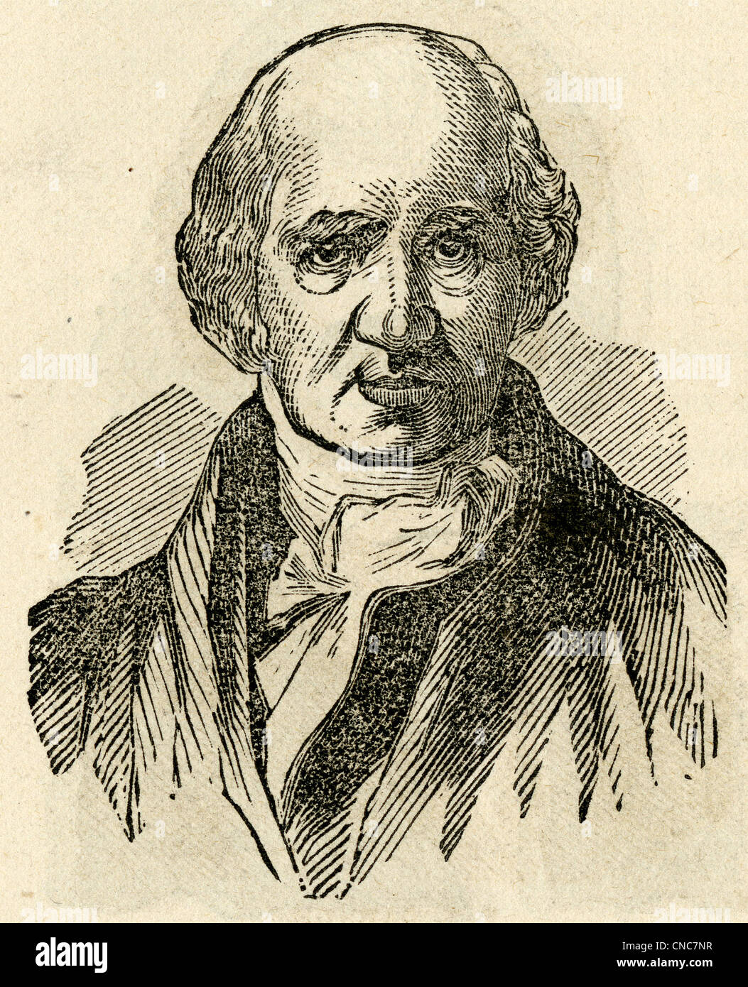 1871 engraving of Benjamin West Stock Photo - Alamy