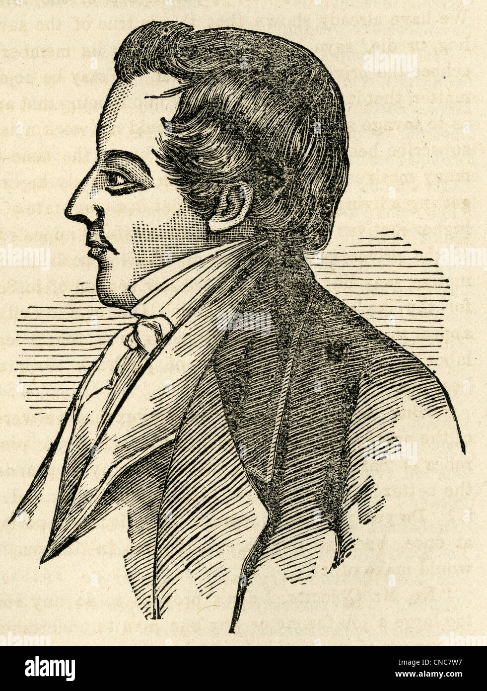 Simple 1871 woodcut engraving of Joseph Smith, Jr Stock Photo - Alamy