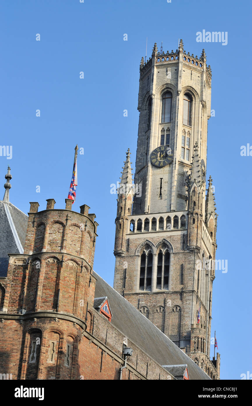 The Belfry tower, Bruges, Belgium Stock Photo - Alamy