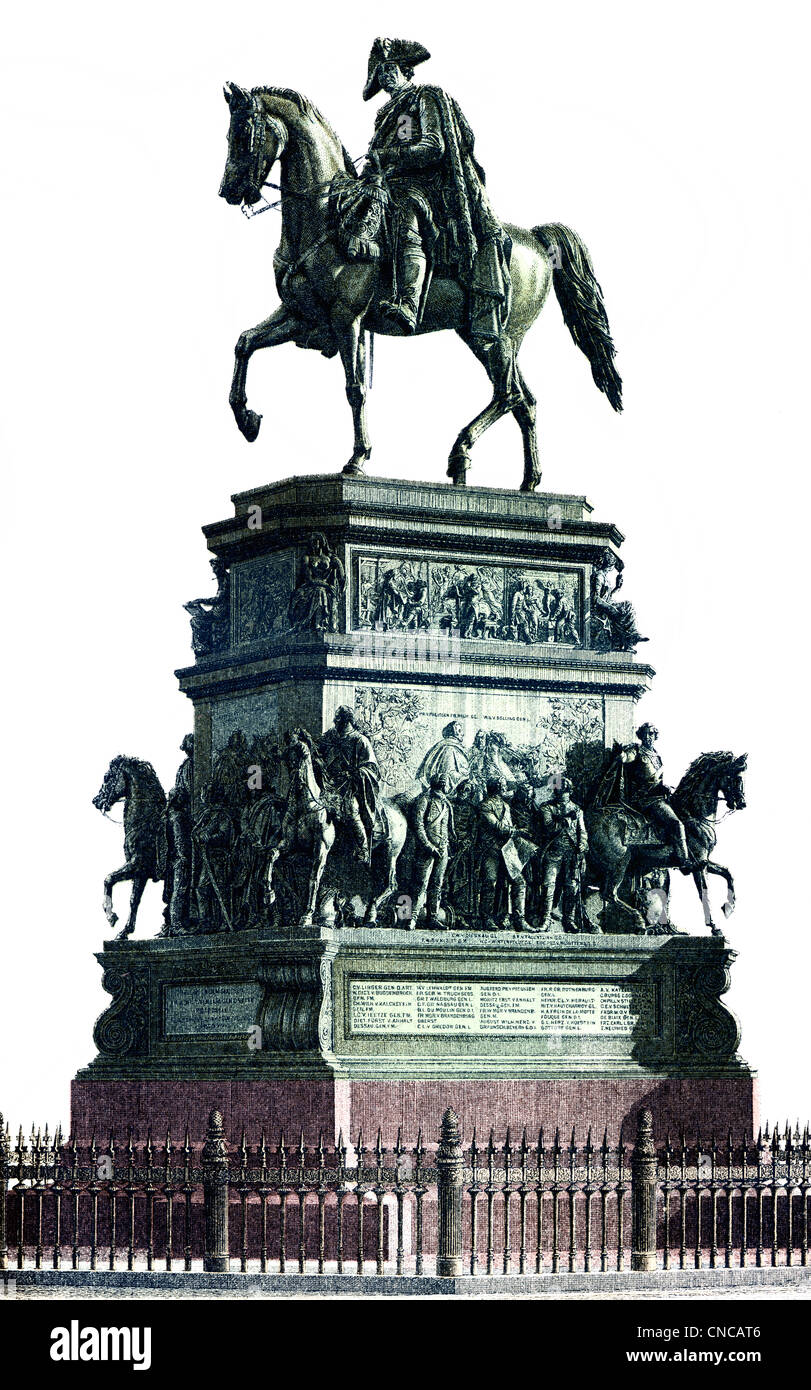 Equestrian statue of Frederick the Great, Unter den Linden, Berlin ...