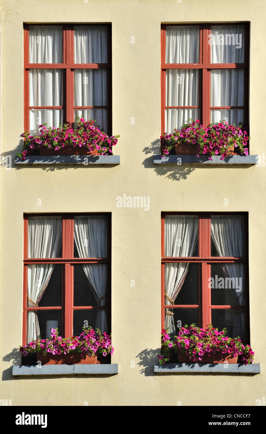 Windows, Bruges, Belgium Stock Photo - Alamy