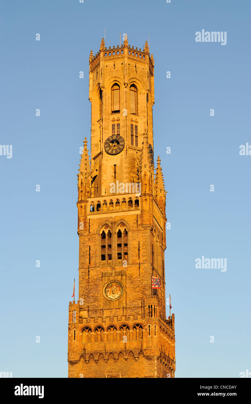 The Belfry tower, Bruges, Belgium Stock Photo - Alamy