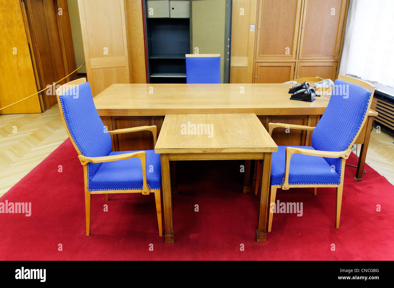 Erich Mielke's office in the Stasi Museum in Berlin Stock Photo - Alamy