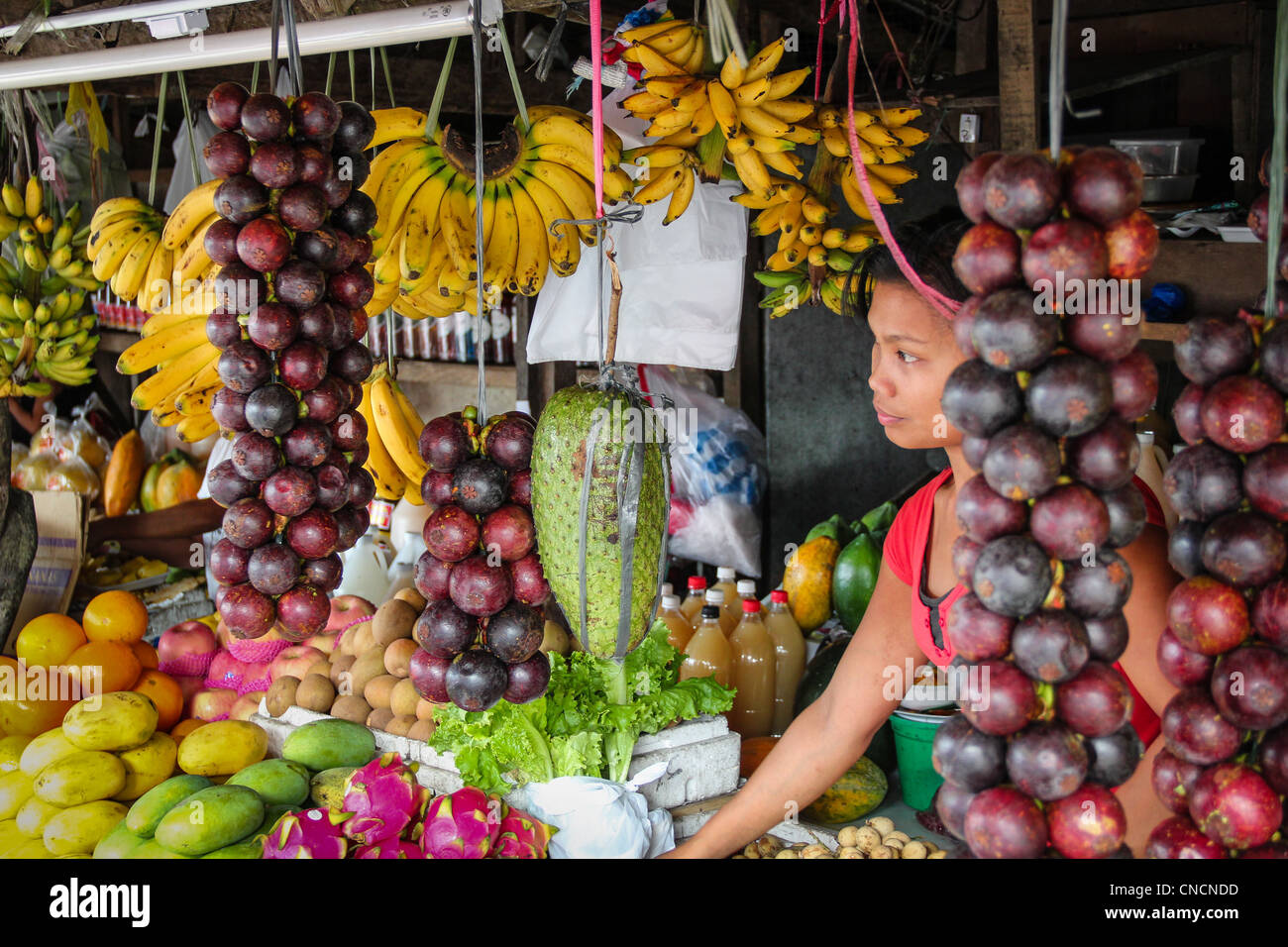 Fruit market in Philippines Stock Photo - Alamy