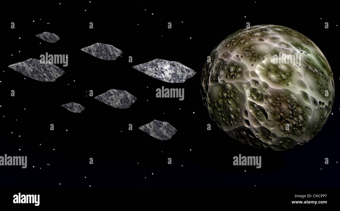 moon and meteorites Stock Photo - Alamy