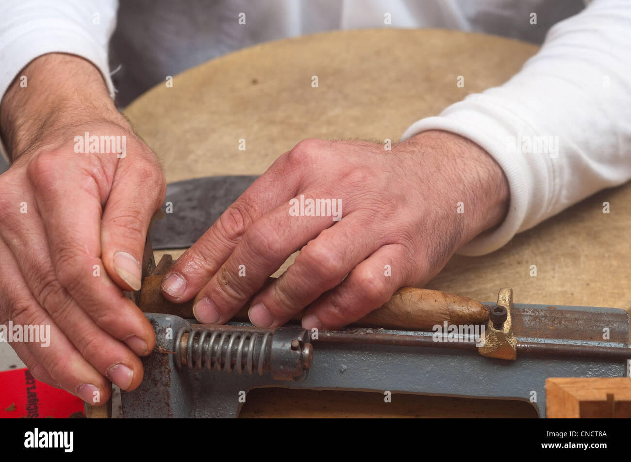New York, NY - 18 September 2010 Man making hand made cigars Stock ...