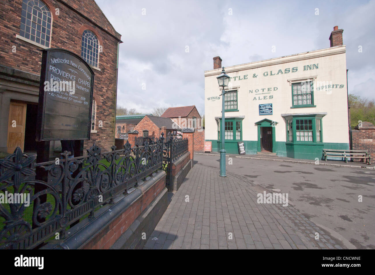 Street scene, taken at The Black Country Museum, Dudley, West Midlands ...