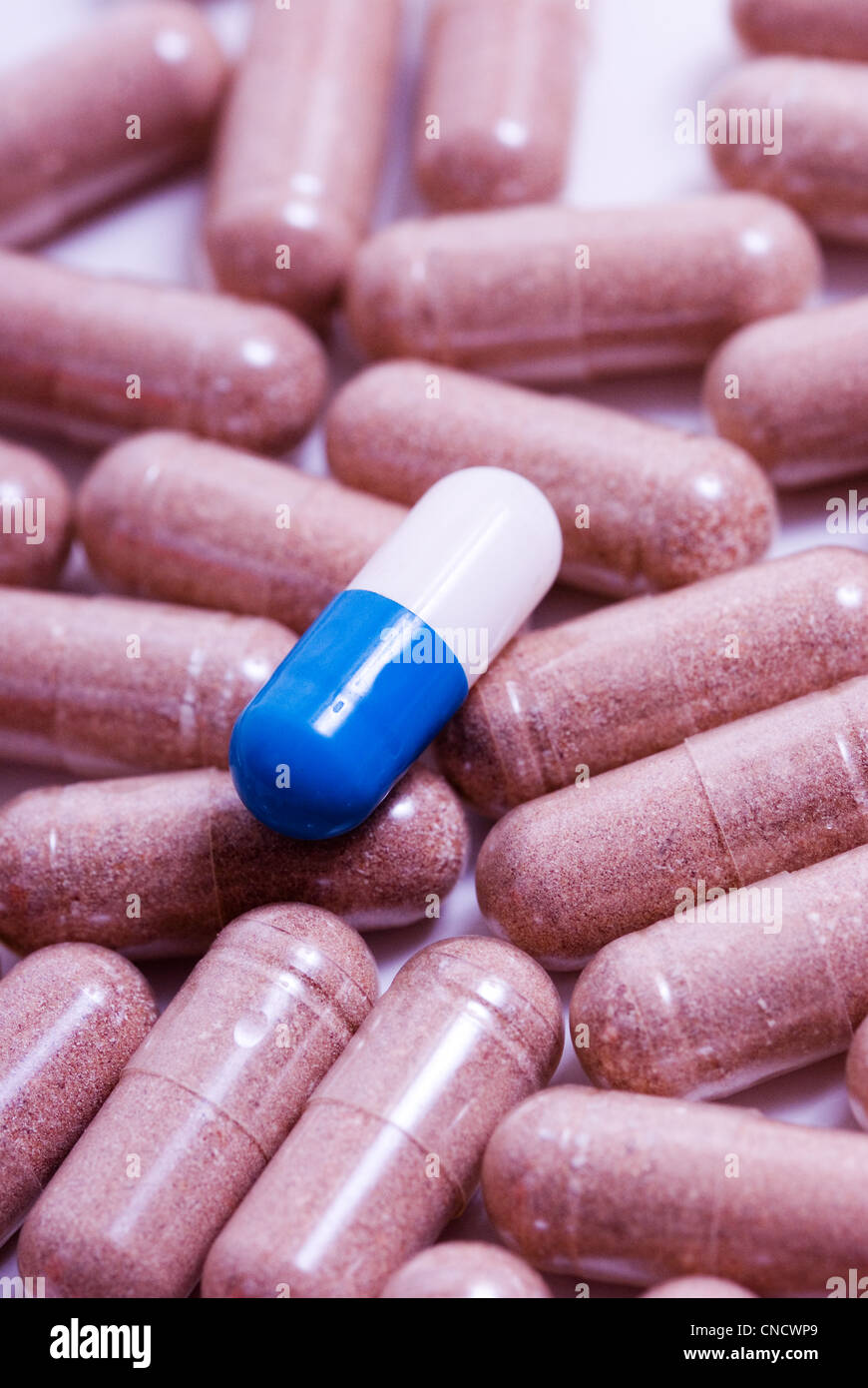 Prescription drug with natural drugs Stock Photo - Alamy