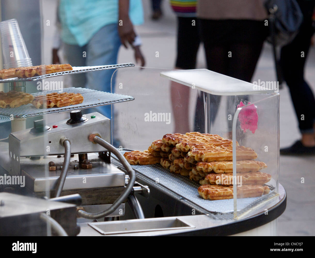 Belgian waffle stand hi-res stock photography and images - Alamy