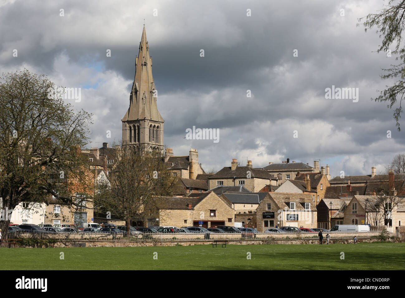 Stamford,Lincolnshire From The Town Meadows Stock Photo - Alamy