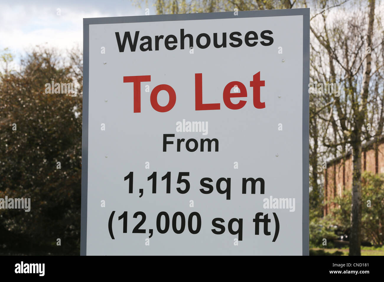 Warehouses to Let Sign Stock Photo - Alamy