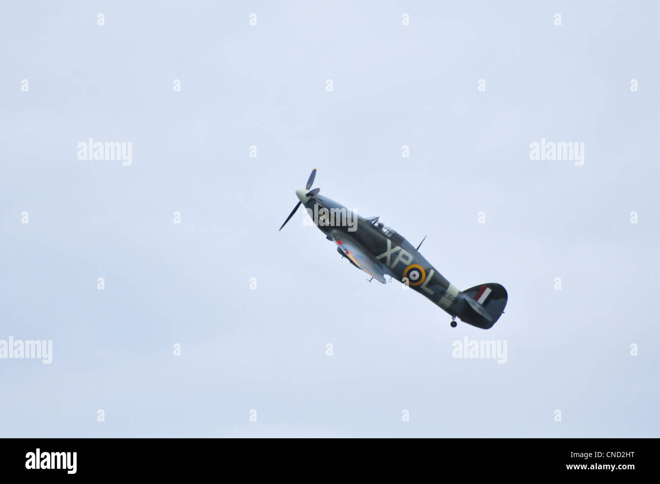 Hawker Hurricane flying at Shoreham Stock Photo - Alamy
