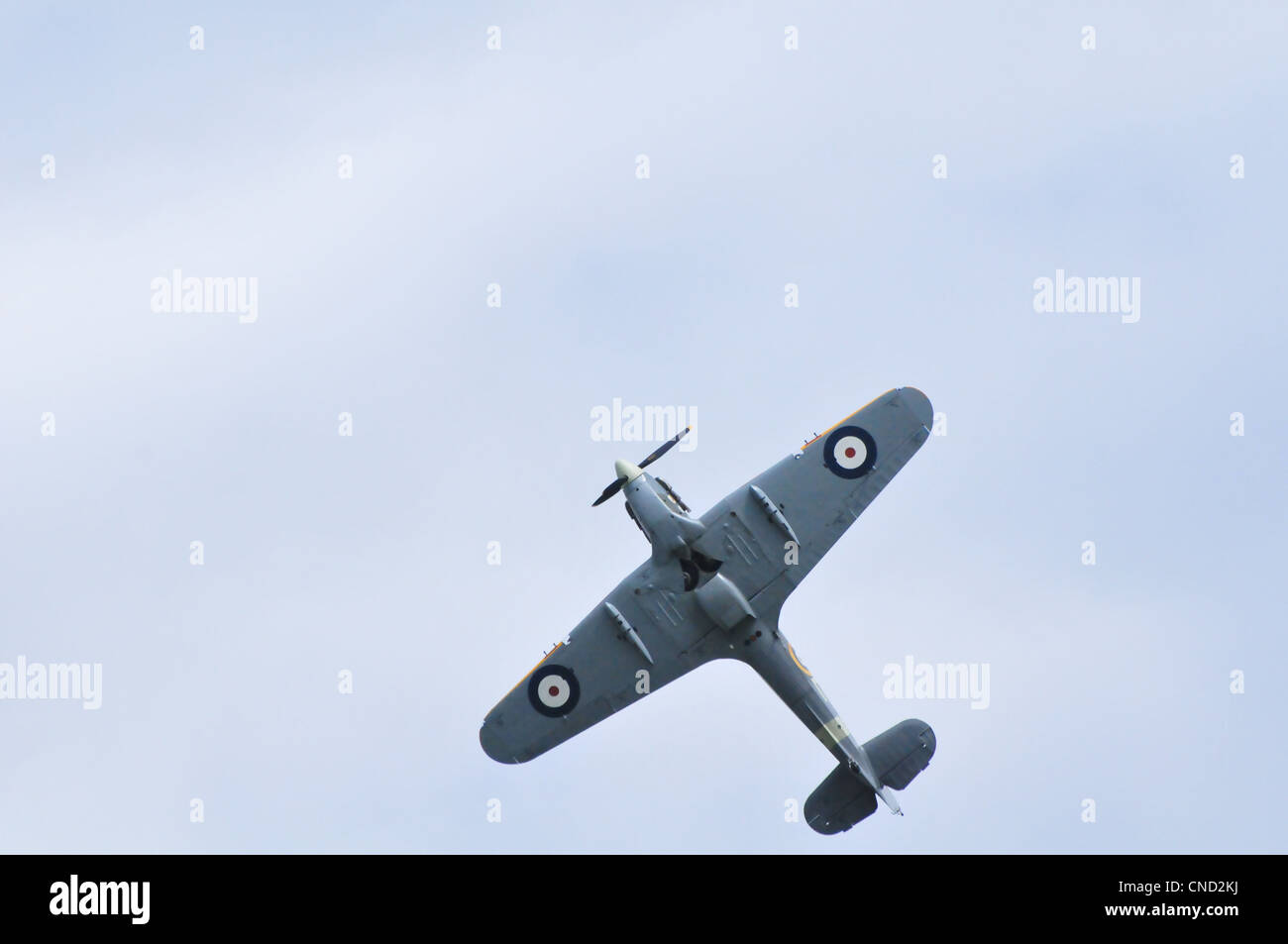 Hawker Hurricane flying at Shoreham Stock Photo - Alamy