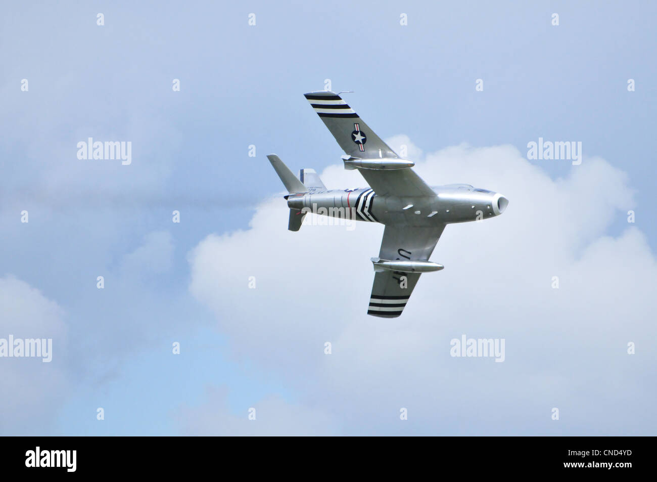 An F-86 Sabre flying Stock Photo - Alamy