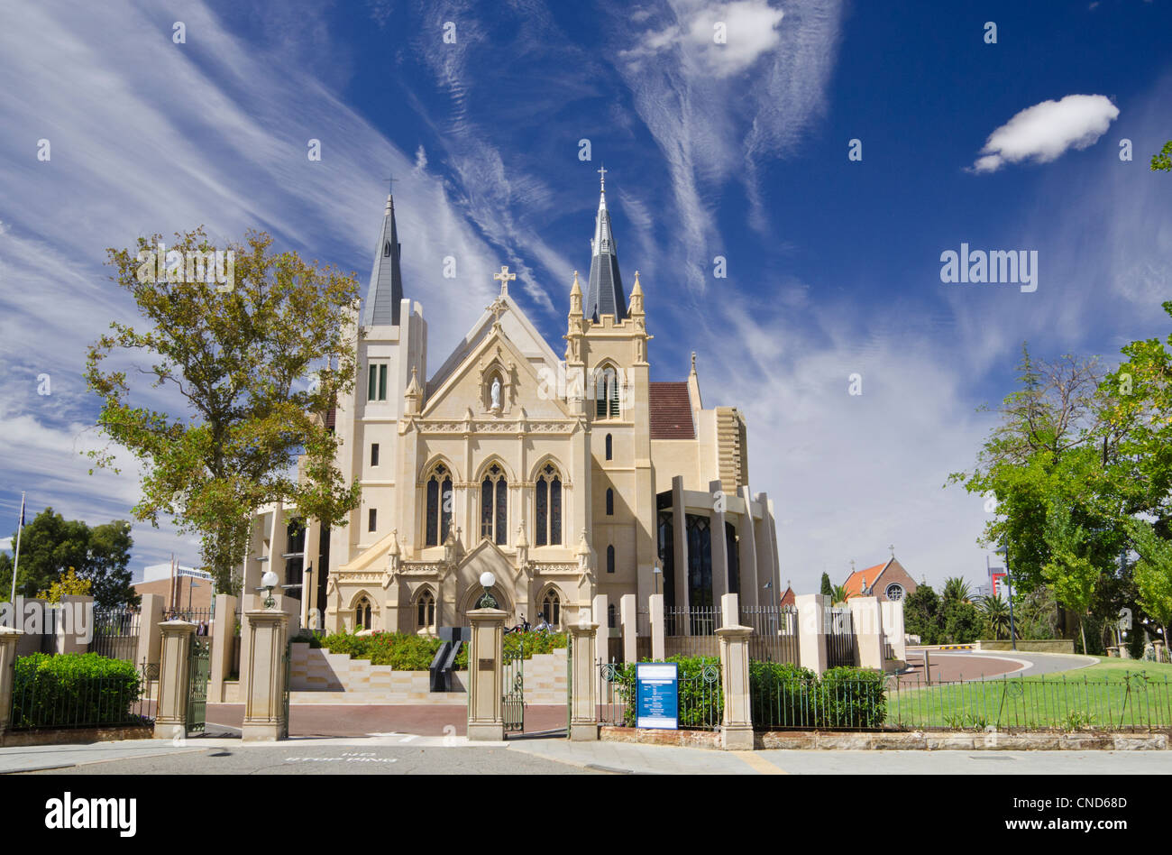 St Mary's Cathedral, Victoria Square, Perth, Western Australia Stock ...