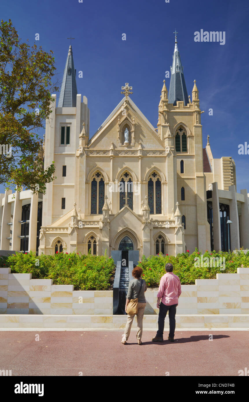 St Mary's Cathedral, Victoria Square, Perth, Western Australia Stock ...