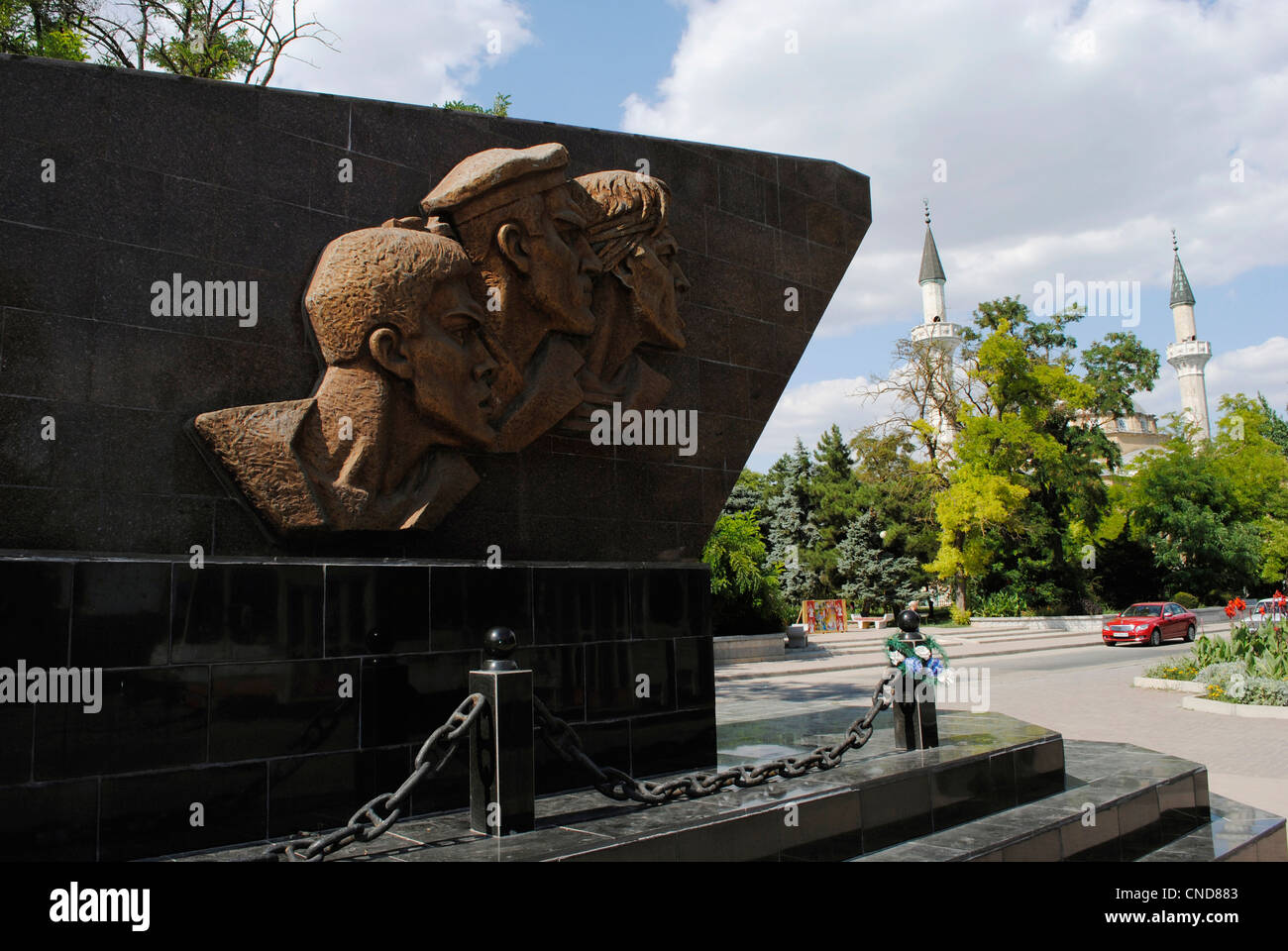 Ukraine. Autonomous Republic of Crimea. Yevpatoria. Monument Heroes ...