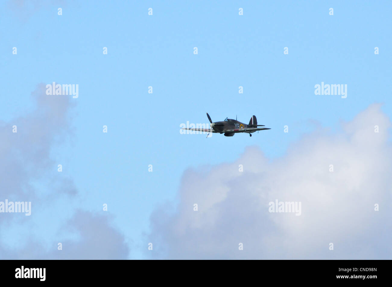 Hawker Hurricane flying at Shoreham Stock Photo - Alamy